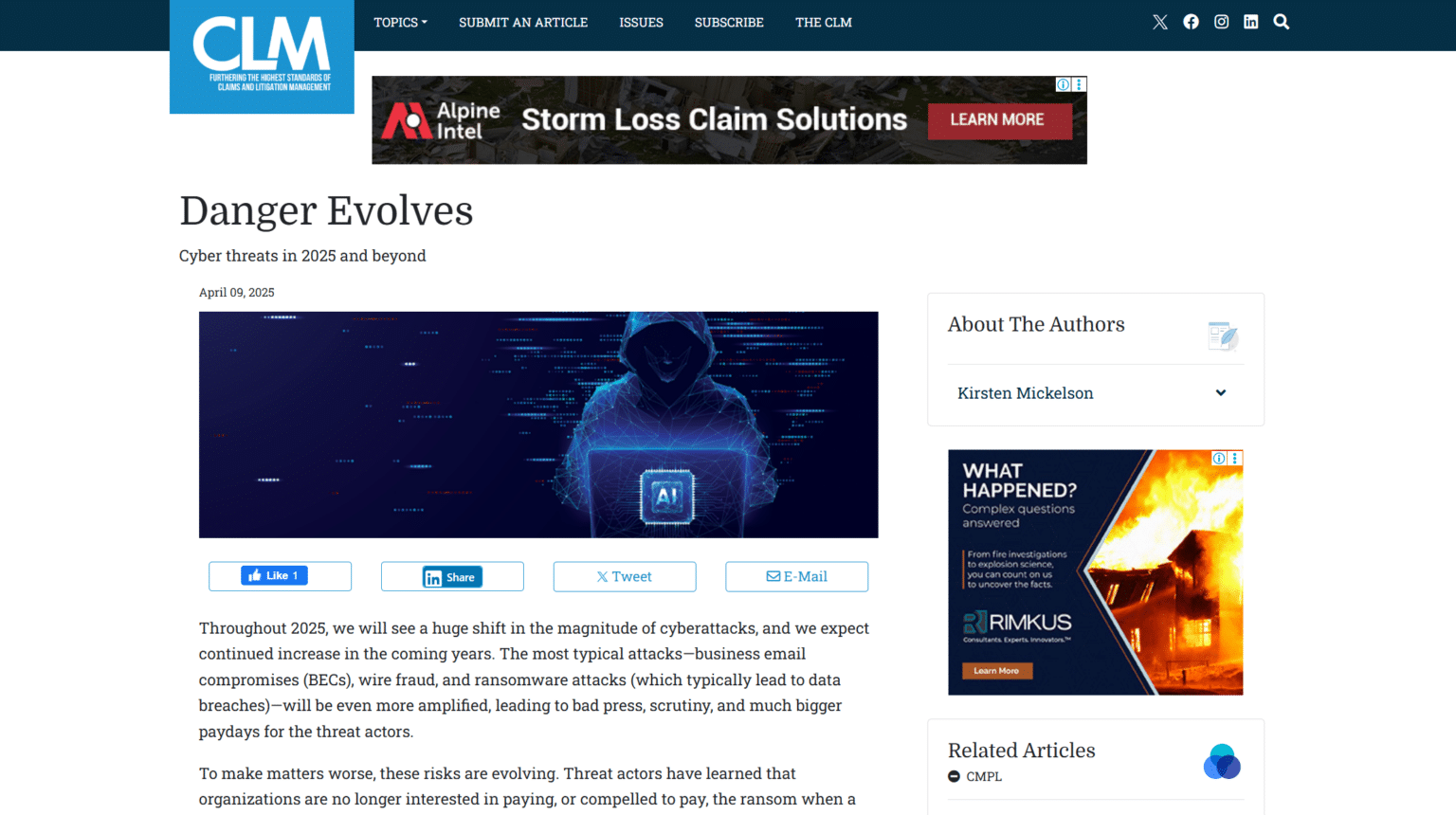 Danger Evolves: Cyber Threats in 2025 and Beyond - Gallagher Bassett